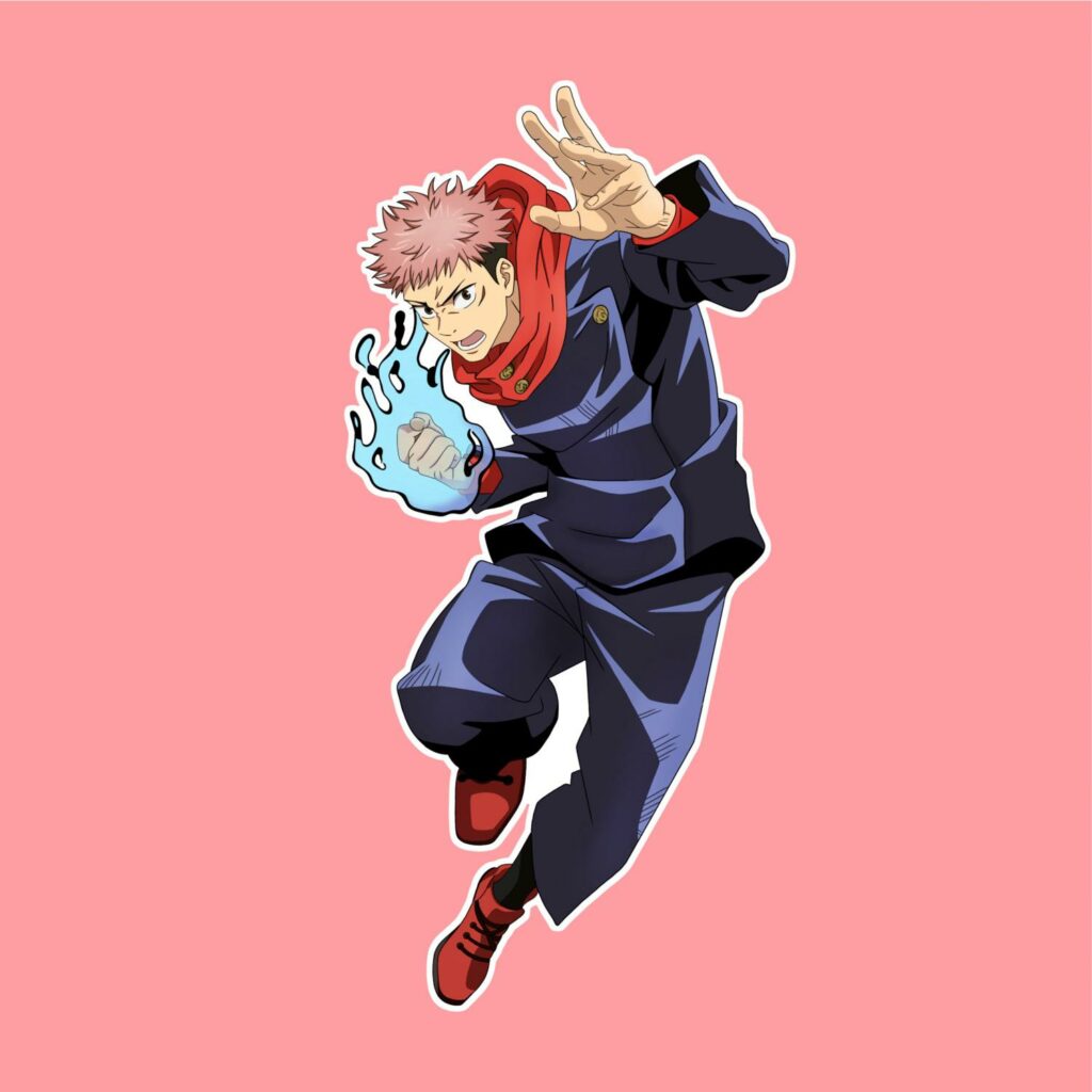 Yuji Itadori Jujutsu Kaisen Sticker - PureArtz