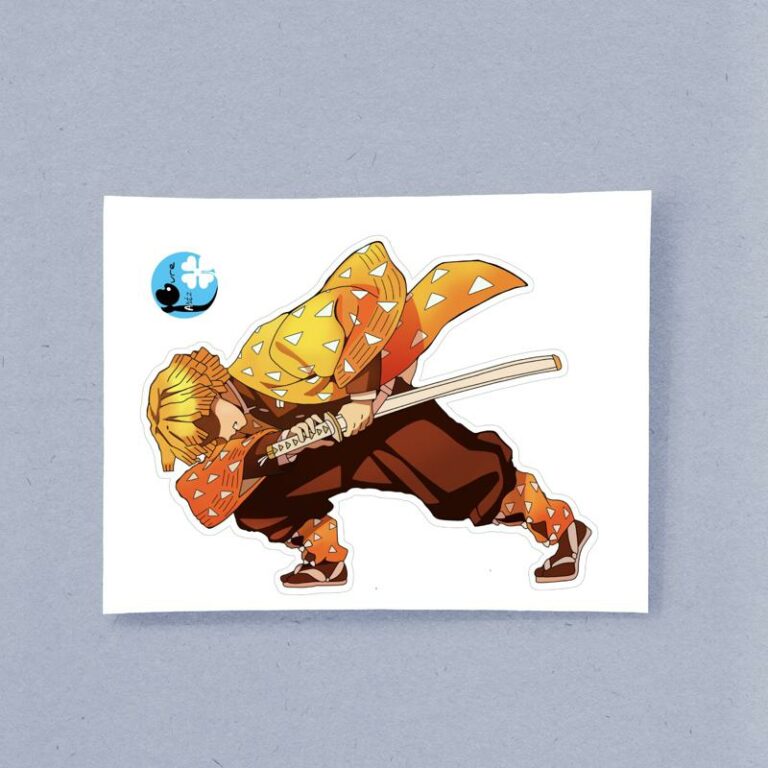 Zenitsu Agatsuma Demon Slayer (Kimetsu no Yaiba) – Anime Sticker - PureArtz