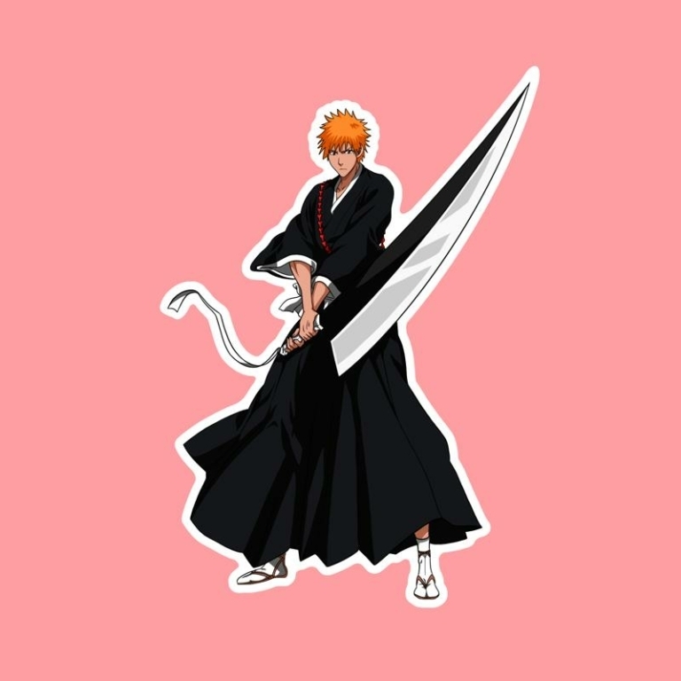 Ichigo Kurosaki I Bleach – Laptop Sticker - PureArtz